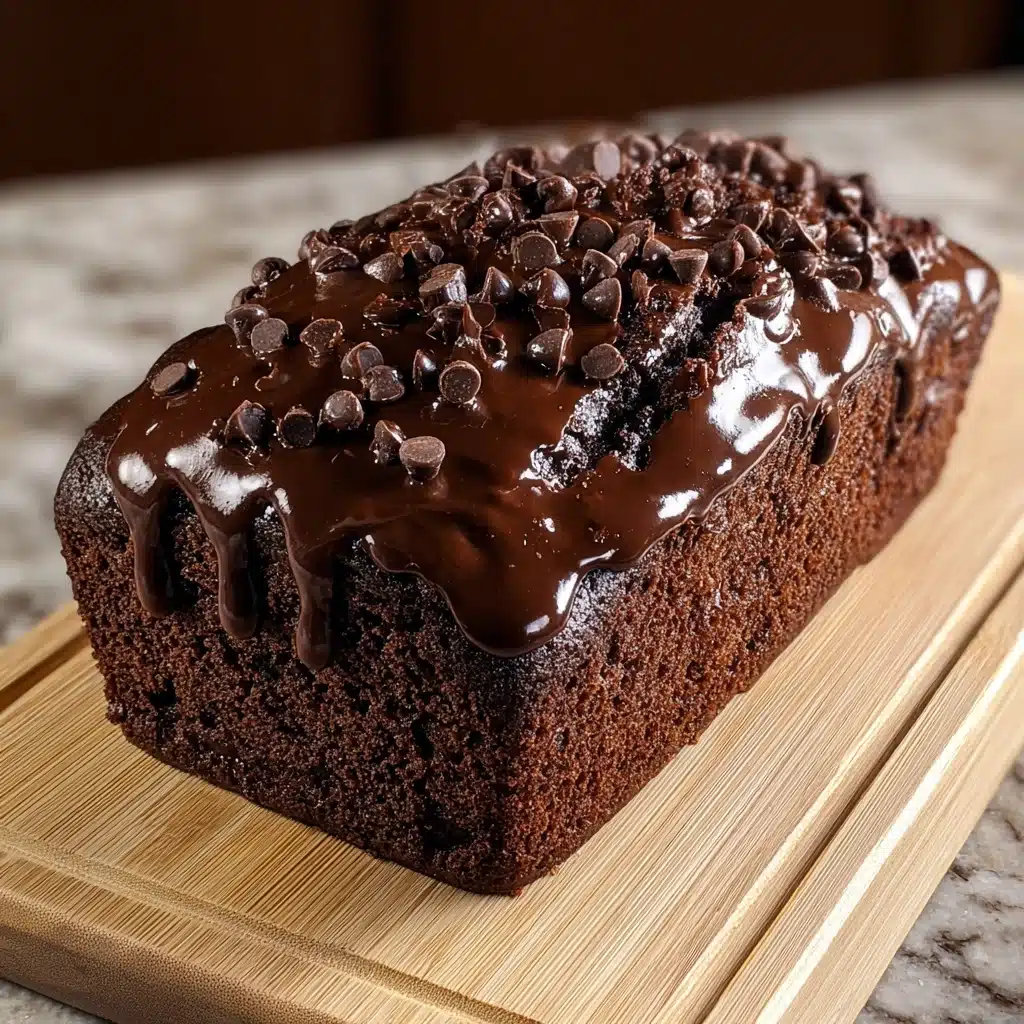 Hot Fudge Brownie Bread - Moist, Decadent Chocolate Loaf